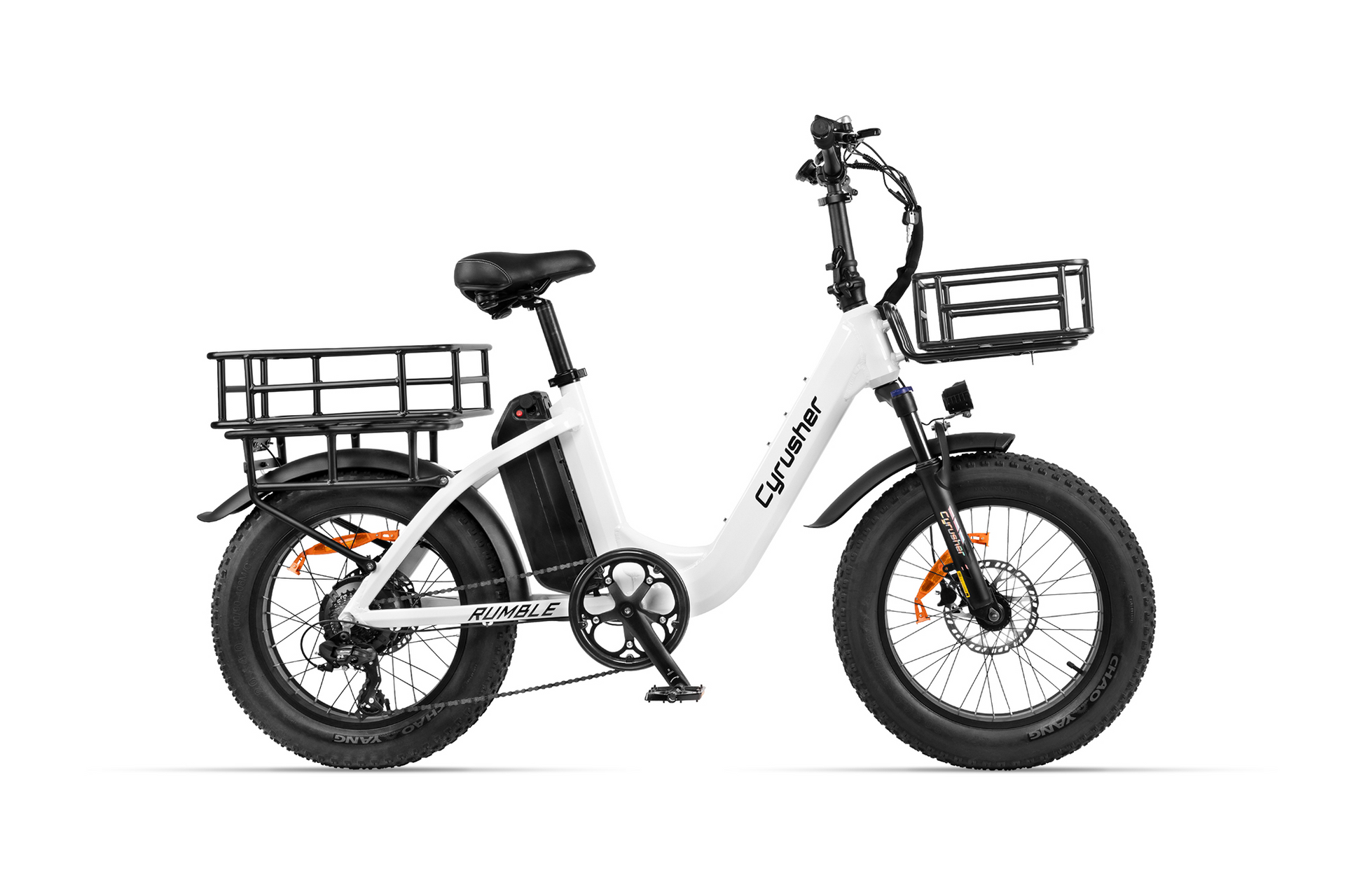 Cyrusher Rover | Step-Over Full-Suspension E-Bike (750W) – Cyrusher E-Bikes