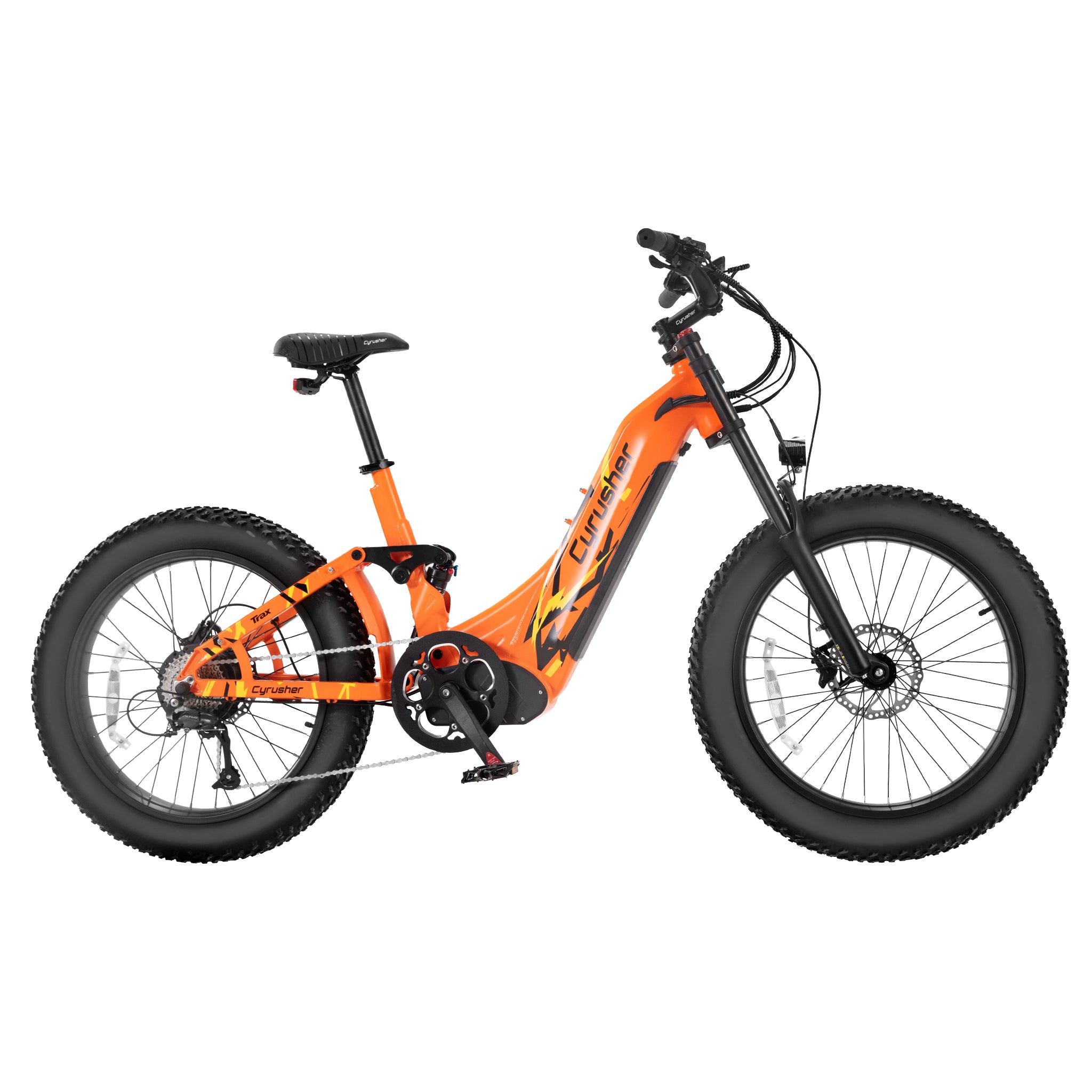 Trax 24‘’ Step-through All Terrain Air Shock Ebike – Cyrusher Sports