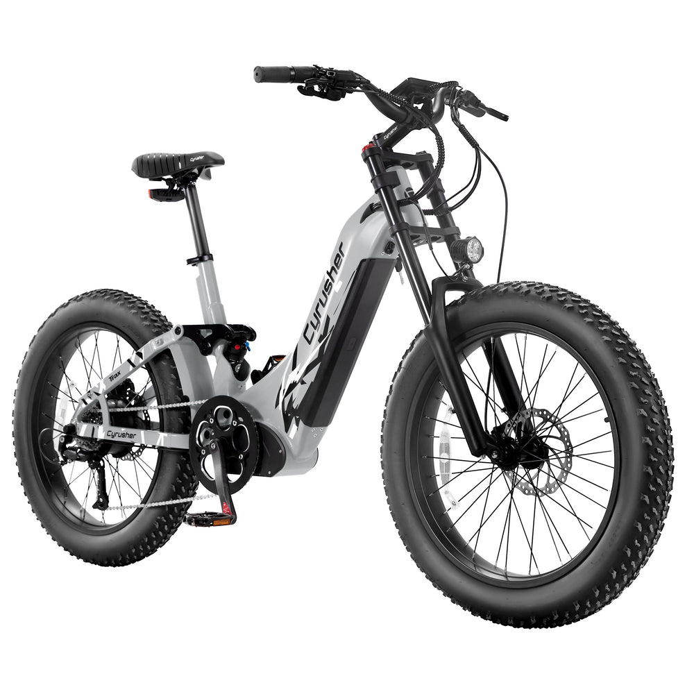 Trax 24‘’ Step-through All Terrain Air Shock Ebike – Cyrusher Sports