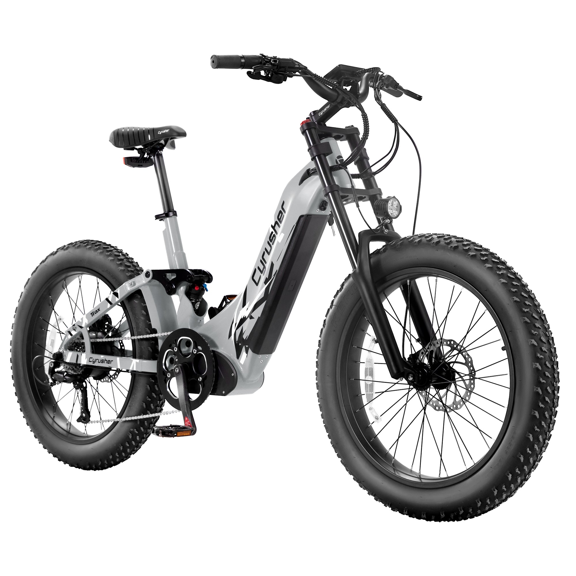 Trax 24‘’ Step-through All Terrain Air Shock Ebike – Cyrusher Sports