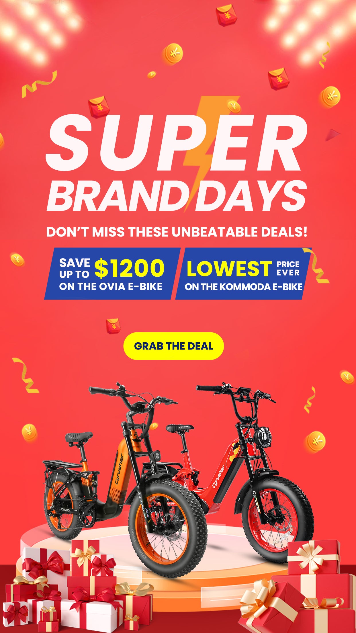 Rumble Step-Through Ebike – Cyrusher Sports